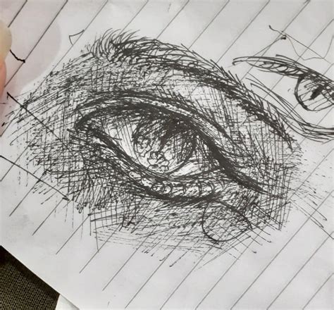 Eye Drawing X Cross Hatching Eye Drawing Ap Art Cross Hatching