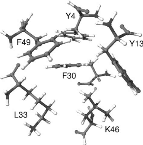 The Structure Of Rubredoxin Hydrophobic Core In Crystal Geometry