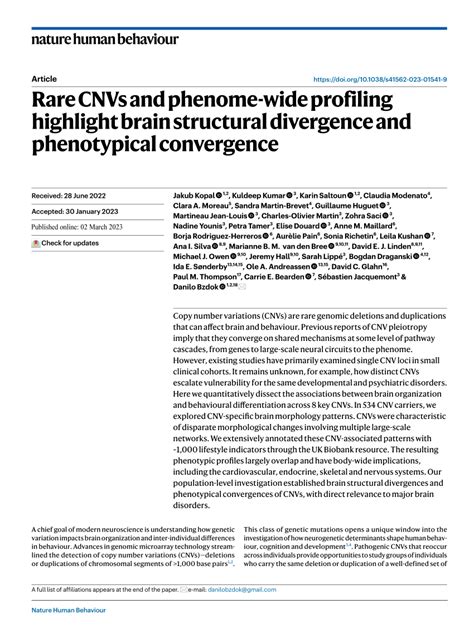 Pdf Using Rare Genetic Mutations To Revisit Structural Brain Asymmetry