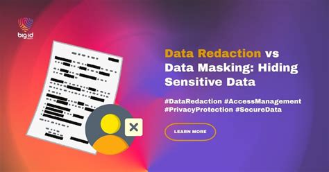 data redaction vs data masking hiding sensitive data bigid