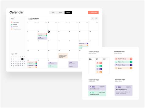 Responsive Calendar Ui Events Categories Calendar Ui Calendar