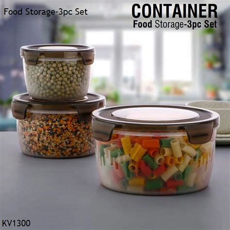 Plastic Airtight Food Container 3pc Set At Rs 90piece In Mumbai Id