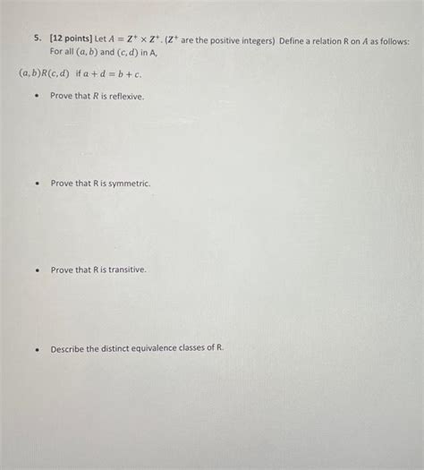 Solved Points Let A Z Z Z Are The Positive Chegg