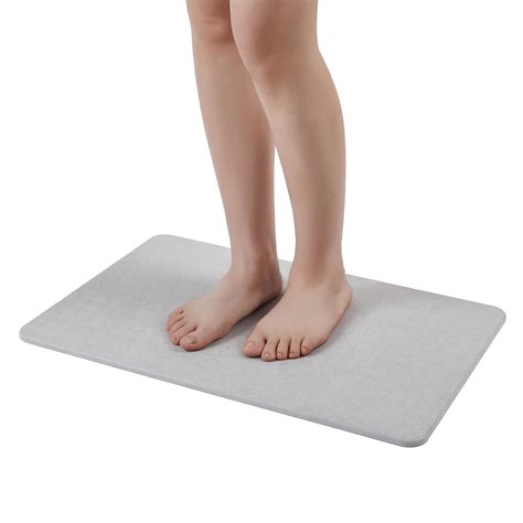 Wall Qmer Stone Bath Mat Diatomaceous Earth Shower Mat Fast Drying