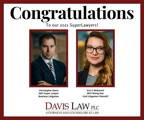 Congratulations 2021 Superlawyers Davis Burch And Abrams