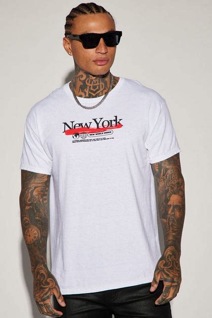 New York The Concrete Jungle Short Sleeve Tee White Fashion Nova