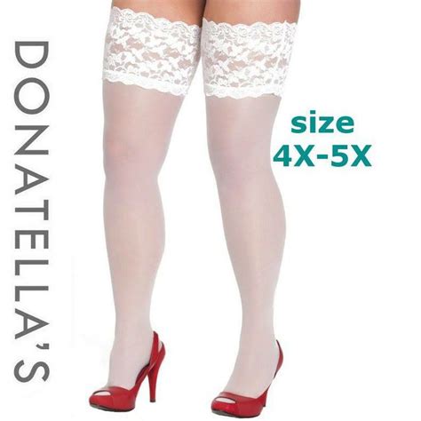 Looking Up Plus Size Bridal Hosiery