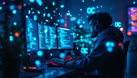 Free Coding After Dark Photo Coding Developer Programming Download At Stockcake