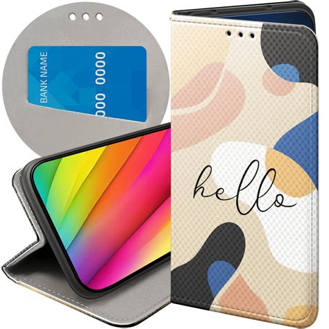 ETUI Z KLAPKĄ DO SAMSUNG GALAXY A G WZORY ABSTRAKCJA KOLORY KSZTAŁTY Samsung Electronics