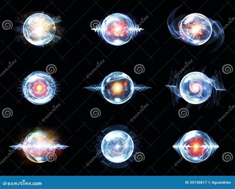 Glow Of Wave Particle Stock Illustration Illustration Of Effect 34730817
