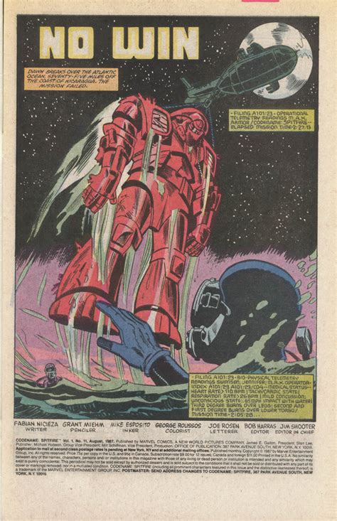 Read Online Codename Spitfire Comic Issue 11