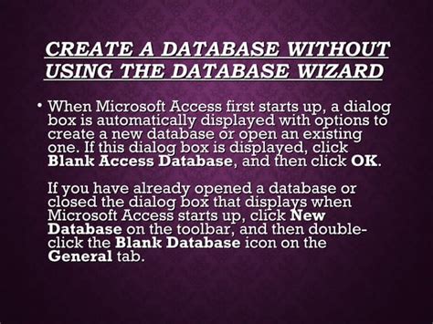 Introduction To Microsoft Access Ppt Ppt