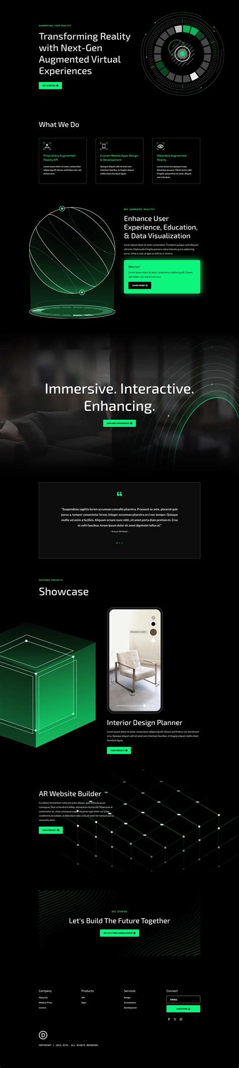 Get A Free Augmented Reality Layout Pack For Divi