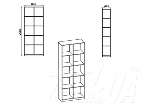Шафа книжна КШ 2 Компаніт Купити недорого в інтернет магазині Taburetka™
