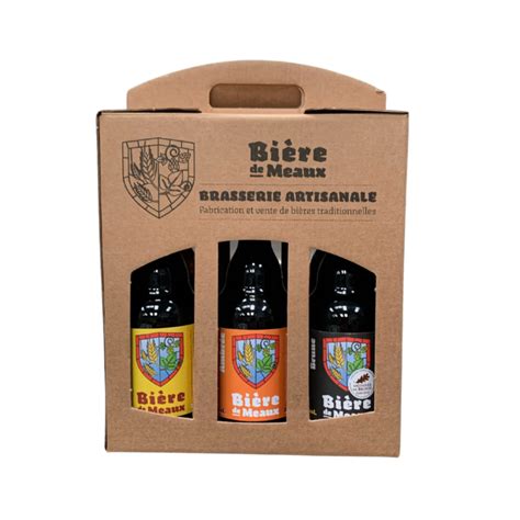 Coffret de 6 bouteilles 33cl différentes Brasserie de Meaux