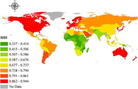 geographic representation of the hdi open source polygon feature data