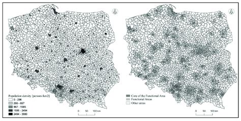 A Map Of Spatial Distribution Of Population Density In And Impact Download Scientific