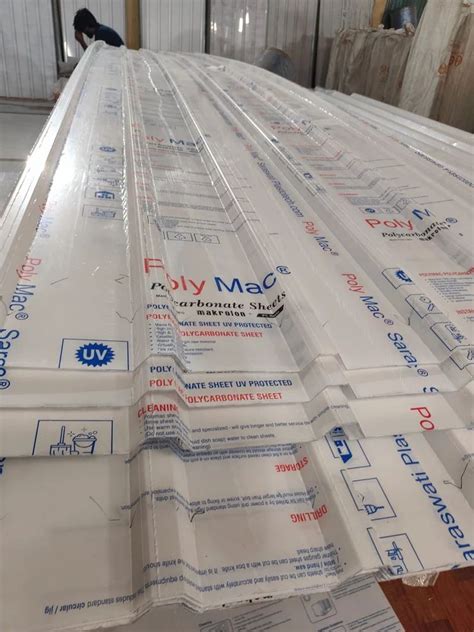 Ultralitepolymac Polycarbonate Profiled Skylight Sheet Film Coated At