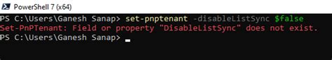 Bug Disablelistsync Parameter Of Set Pnptenant Cmdlet Not