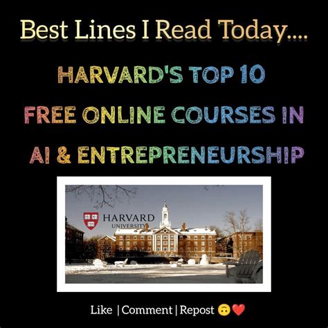 Abhinav Gardia On Linkedin Harvard University Free Courses
