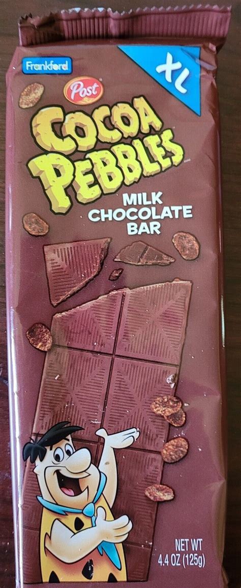 2 Pack The Flintstones Coco Pebbles Xl Milk Chocolate Bar 4 4oz Rare