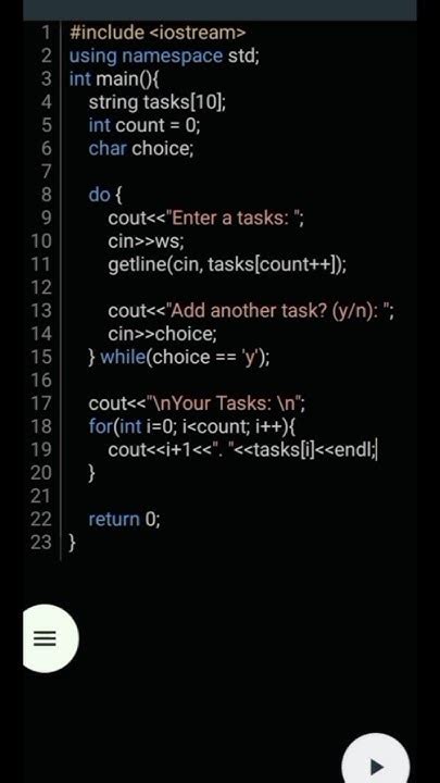 Simple Note Tasking In C Shorts Code Coding Programming Cpp