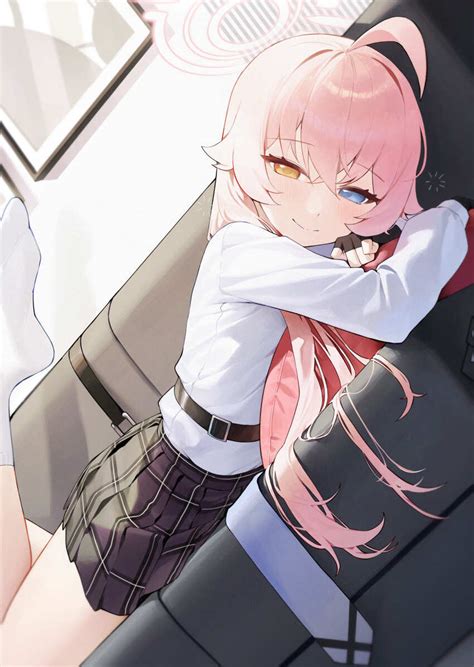 Sbgu Hoshino Blue Archive Blue Archive Absurdres Commentary Highres 1girl Ahoge Blue