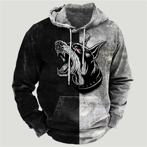 Dondpo Hoodies For Men Graphic Hoodies Men Winter Autumn Casual O Neck