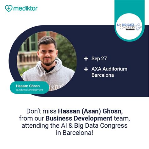 Hassan Ghosn On Linkedin See You Today At The Ai And Big Data Congress