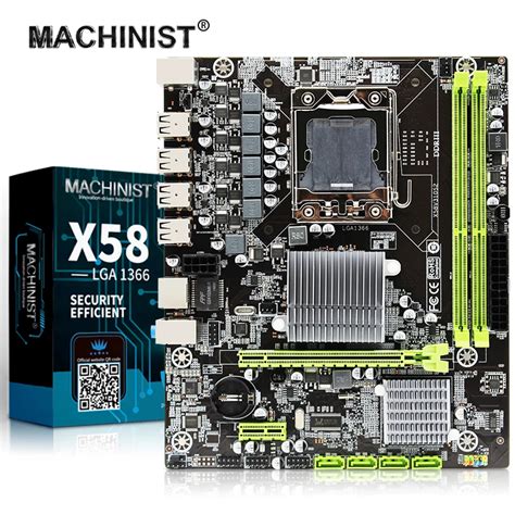 X58 Lga1366 Desktop Motherboard Lga 1366 M Atx Gigabit Ethernet Support