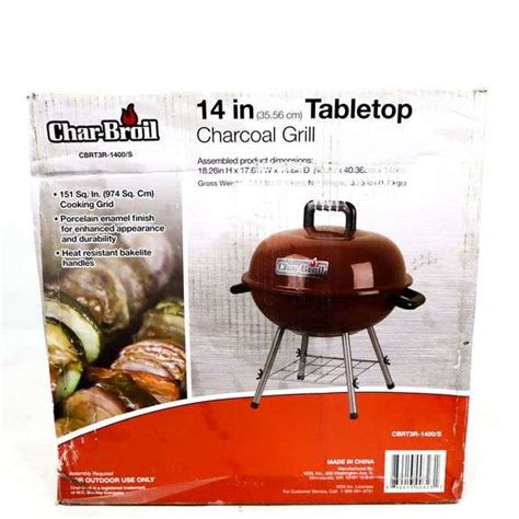 Char Broil 14 Tabletop Charcoal Grill Bunting Online Auctions
