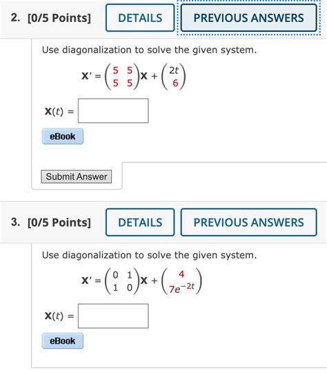 Solved 2 0 5 Points DETAILS PREVIOUS ANSWERS Use Chegg Com