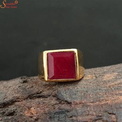 Ruby Stone Rings For Men