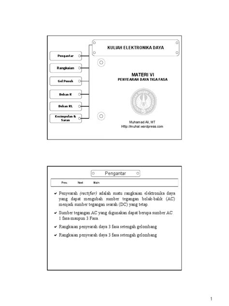 Materi 6 Rangkaian Penyearah Daya 3 Fasa Pdf