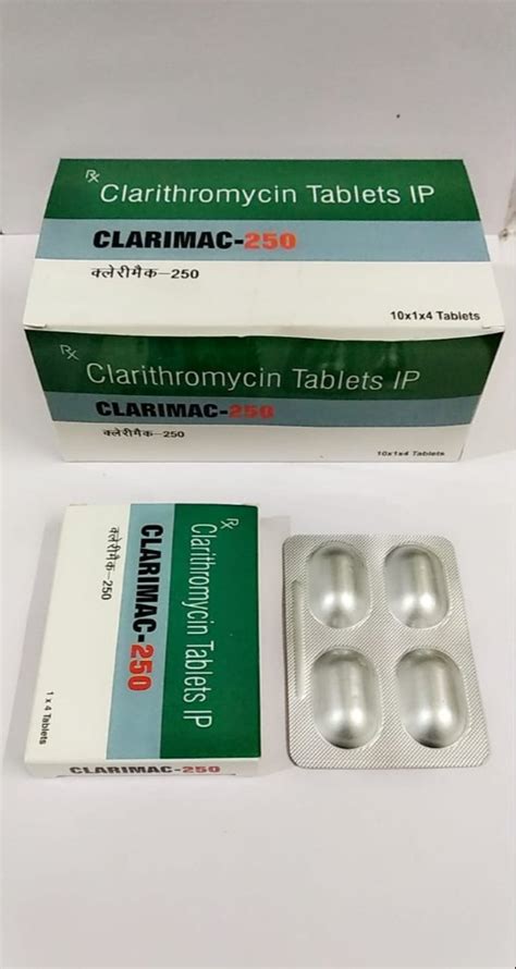 Clarimac 250 Mg At Rs 116 Strip Katni Id 21657596630