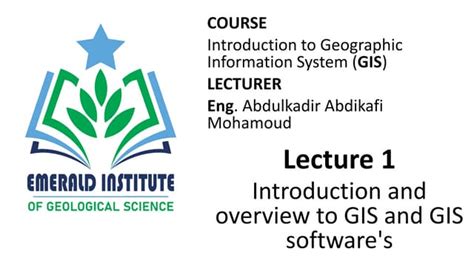 Lesson 1 Introduction To Gis For Learning Pdf