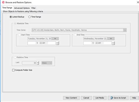 Restoring Incremental Backup Community