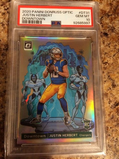 Justin Herbert 2020 Optic Dt 31 Downtown Ssp Price Guide Sports