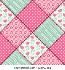 Seamless Pattern Patchwork Stock Vector Royalty Free 233907481 Shutterstock