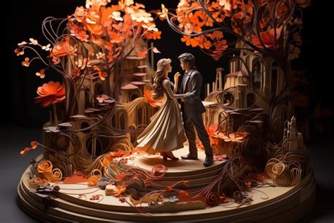 Premium Photo Happy Valentine Day Crafting Love A Paper Symphony
