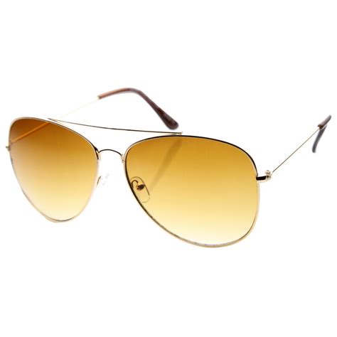Oversize Large Full Metal Aviator Sunglasses 60mm Zerouv