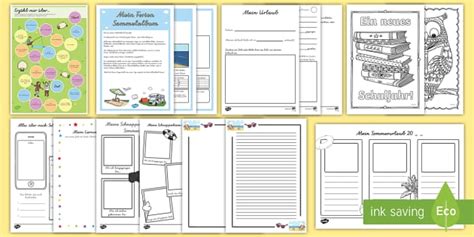 Erster Schultag Nach Den Sommerferien Materialien B Ndel