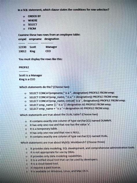 Please Answer All Questions Would Greatly Appreciate It In A Sql