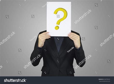 Man Standing Question Mark Over Royalty Free Licensable Stock Photos Shutterstock