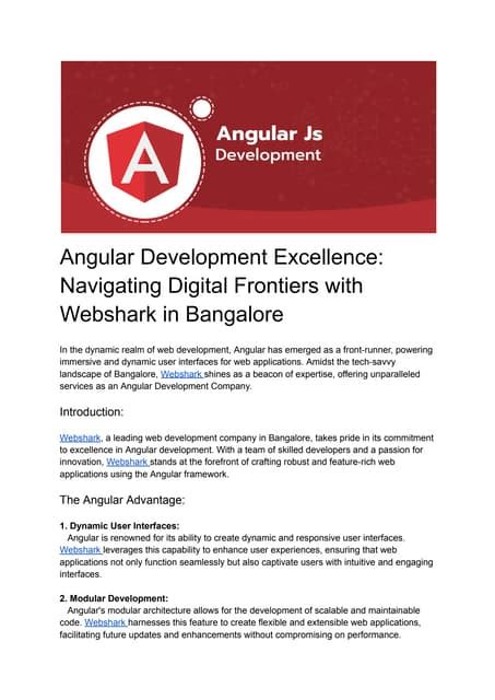 webshark web services angular development company bangalore 1 pdf