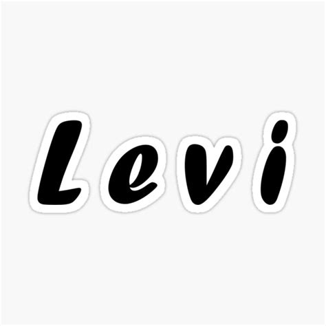 Levi Name Sticker For Sale By Gmstockstudio Redbubble
