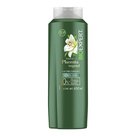 Acondicionador Bioexpert Placenta Vegetal Crecimiento Saludable 650 Ml