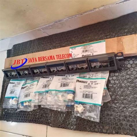 Promo Patch Panel 24 Port Panduit Cppl24wbly Modular Cj688tpbu Cat 6 Set Diskon 23 Di Seller
