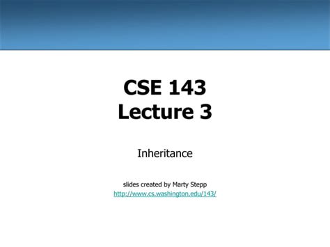03 inheritance ppt