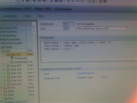 Substitution Rule For Business Area In Accounting Sap Community